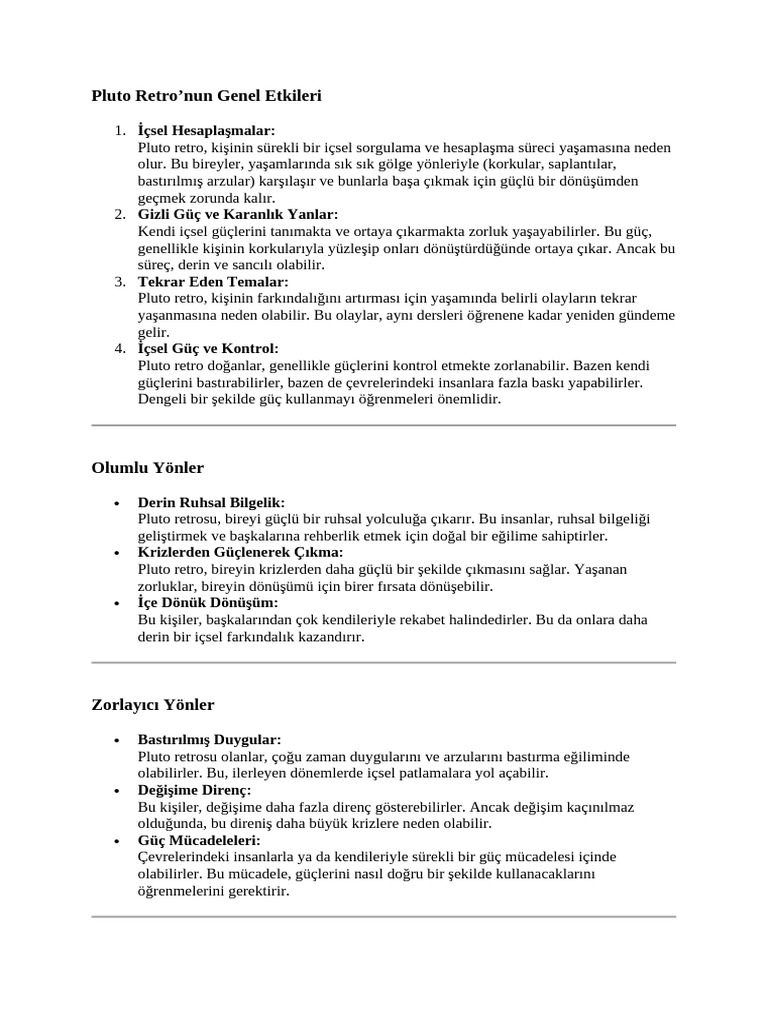 Pluto Retro | PDF
