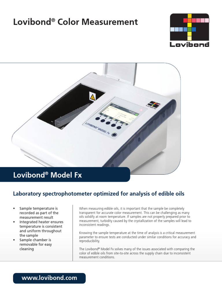 20 401717588214 Lovibond Model FX Us v3 | PDF | Temperature | Sampling ...