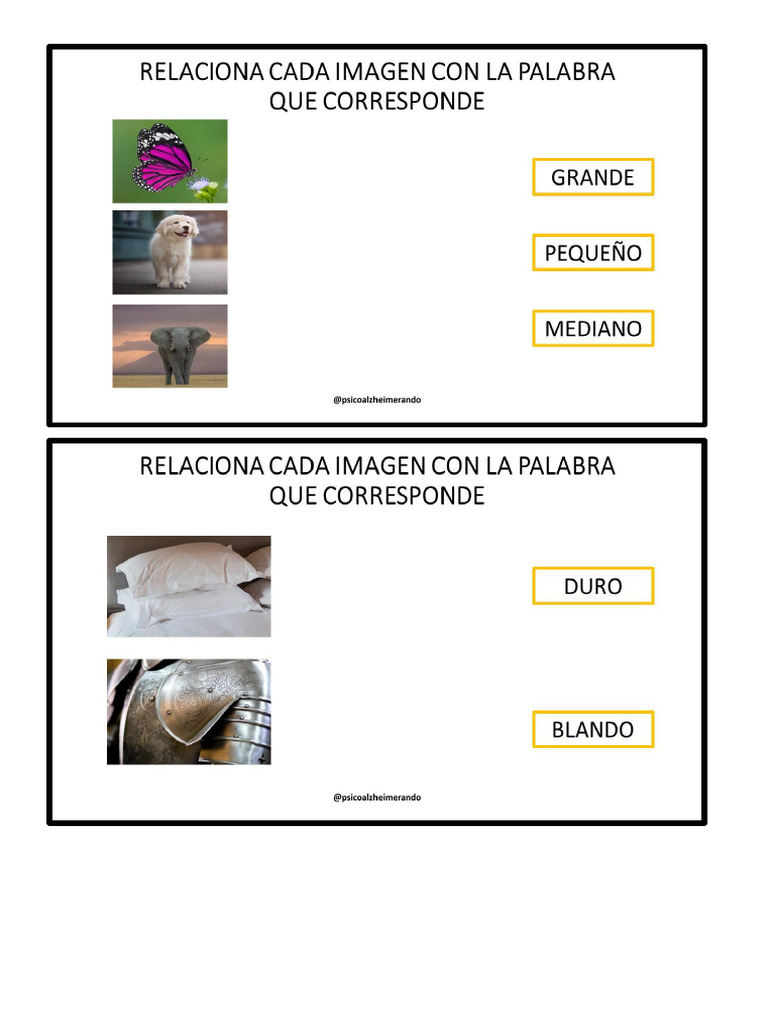 Asociacion Imagen Palabra | PDF