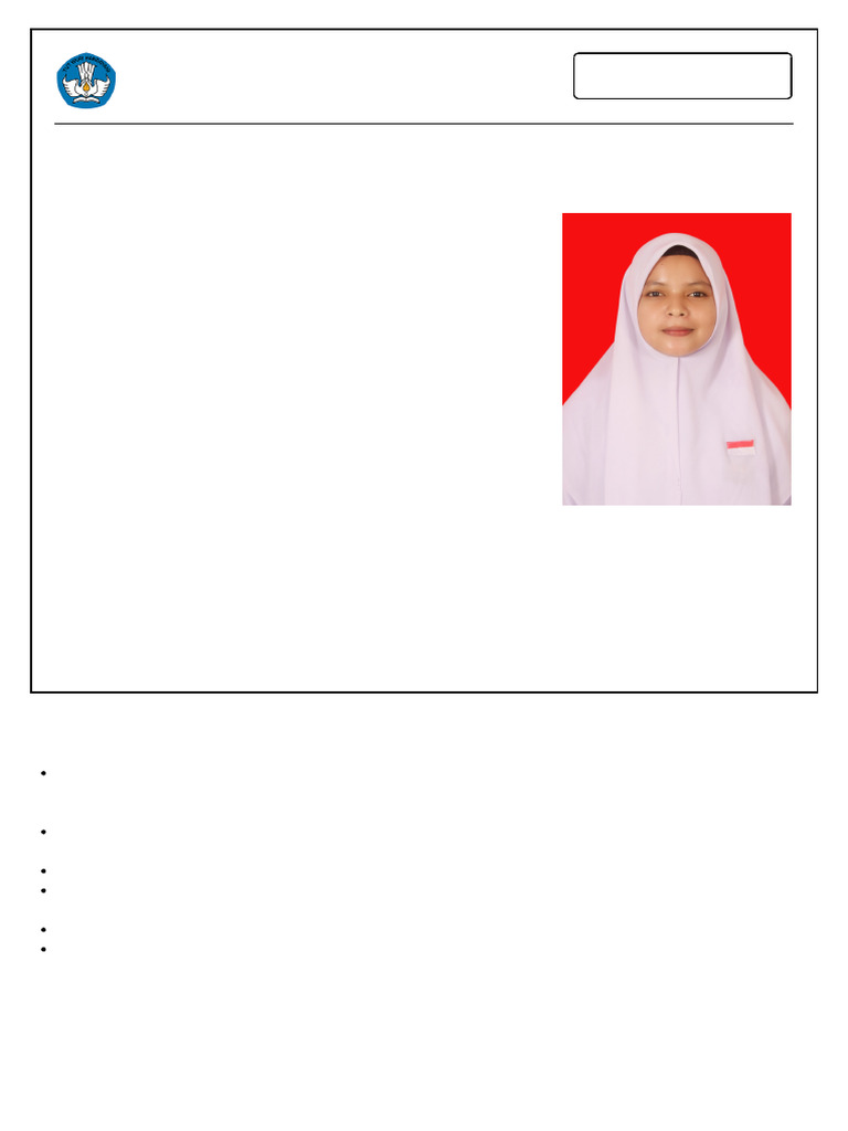 Kartu Dan Formulir Nisa | PDF