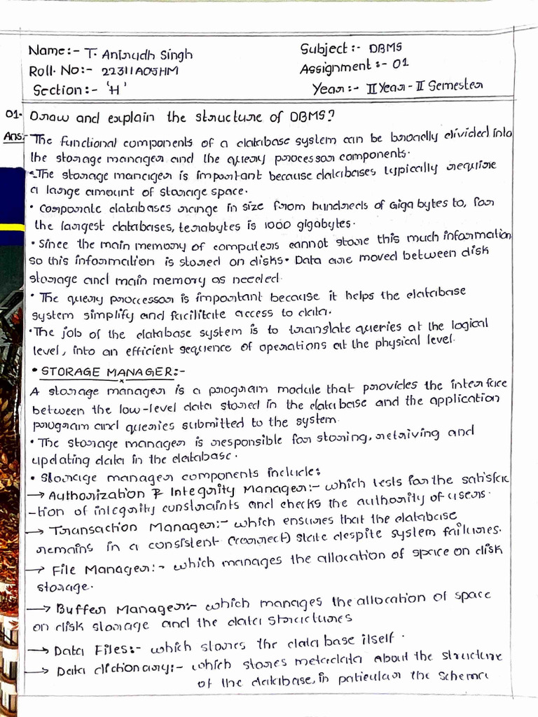 Dbms Assignment 1 | PDF