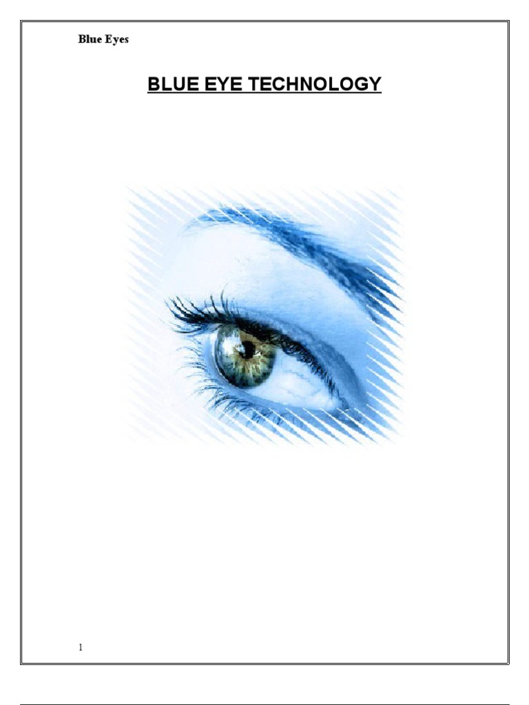 Blue Eye Technology | PDF | Analog To Digital Converter | Speech ...