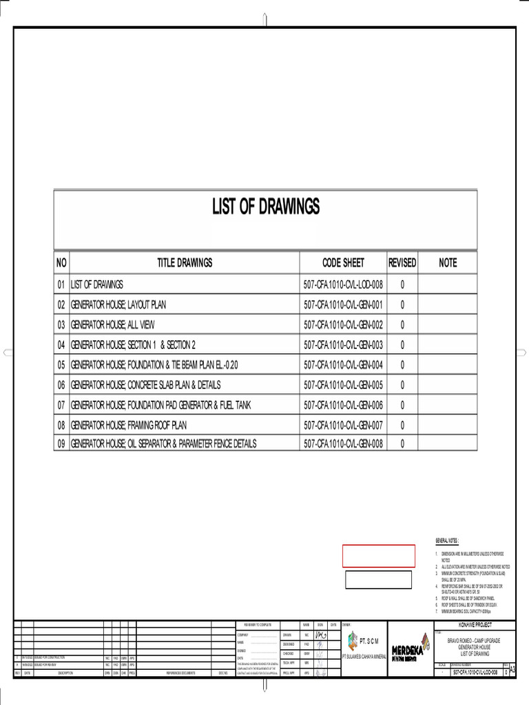 507-CFA.1010-CVL-008 - 0 - Genset House | PDF | Architectural Design ...