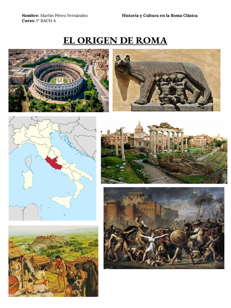 El Origen de Roma | PDF | Roma antigua | Romulus y Remus