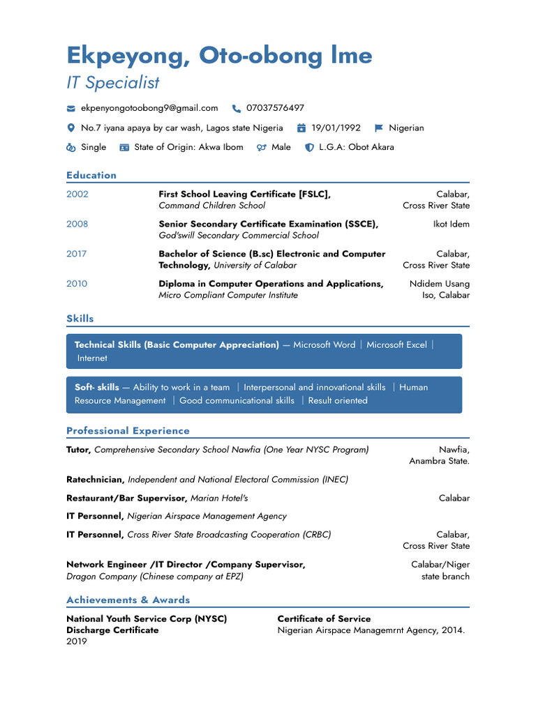 Cross River State FSLC Overview | PDF | Nigeria