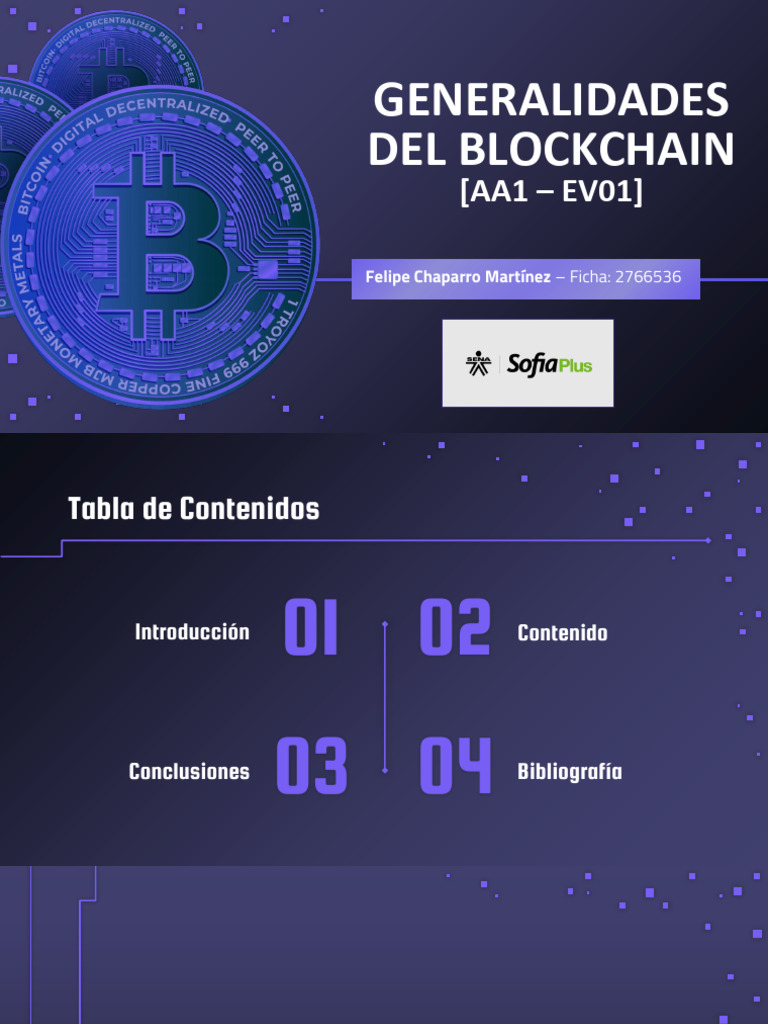 Presentación - Generalidades Del Blockchain | PDF | Criptomoneda | Tecnologías de la información