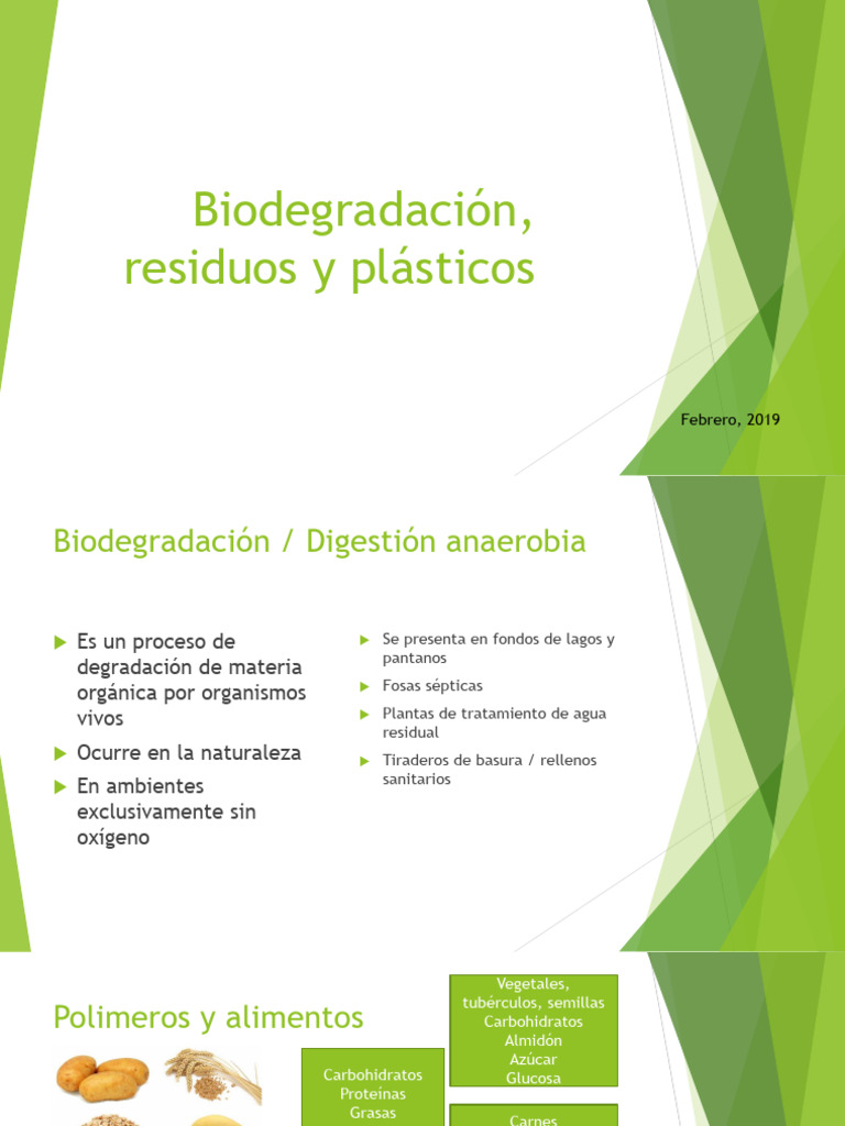 Biodegradación, Residuos y Plásticos M | PDF | Digestión anaeróbica ...