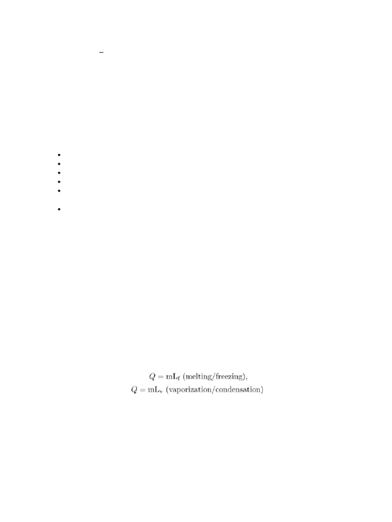 Thermal Physics: Phase Changes & Heat Transfer | PDF | Temperature ...