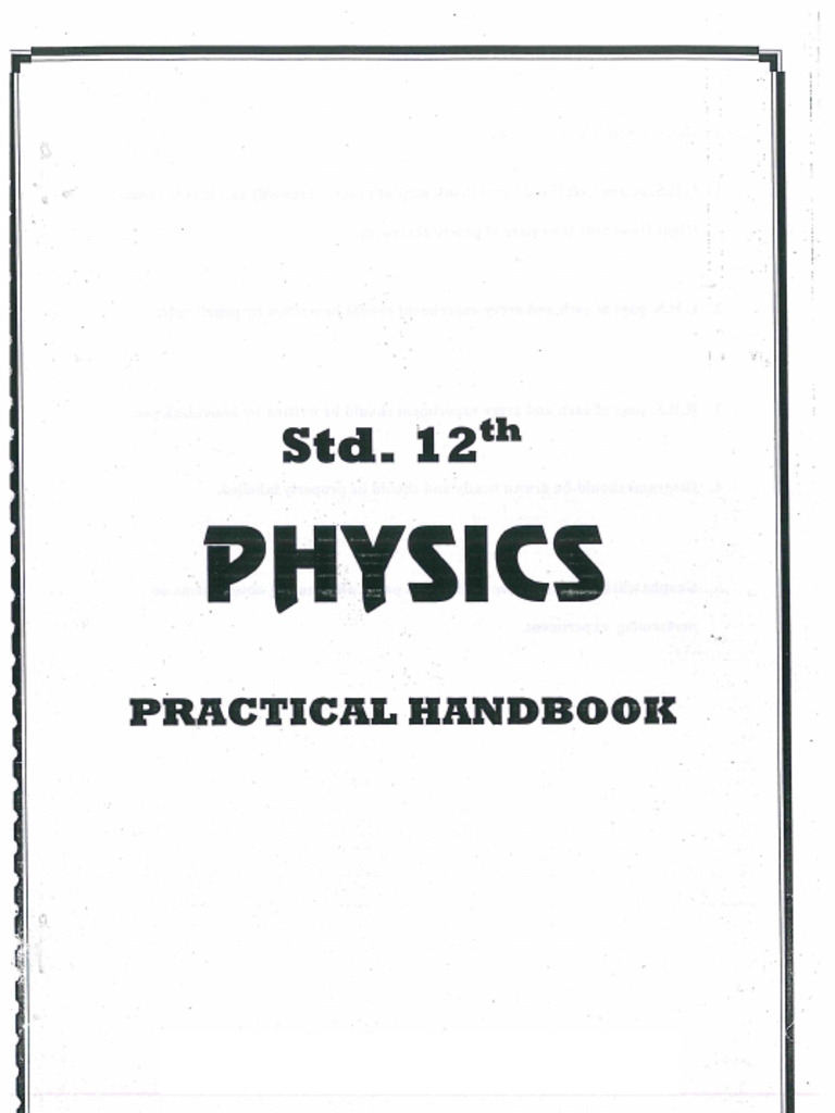 12th HSC PHYSICS Practical | PDF