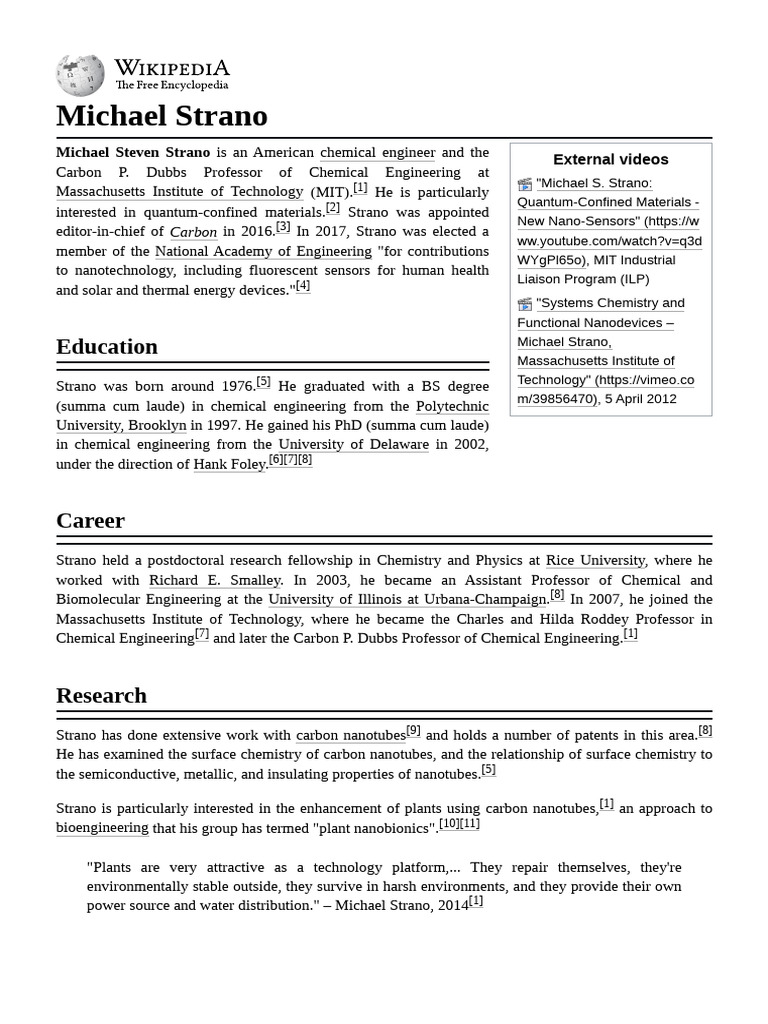 Michael_Strano | PDF | Physical Sciences | Chemistry