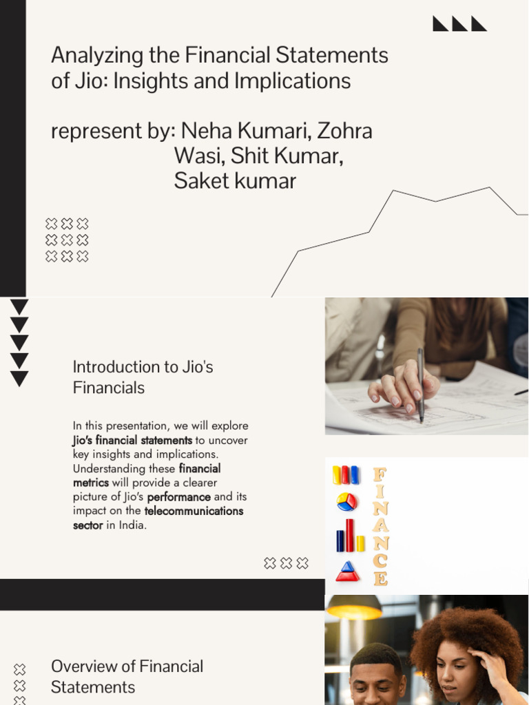 Slidesgo Analyzing The Financial Statements of Jio Insights and ...