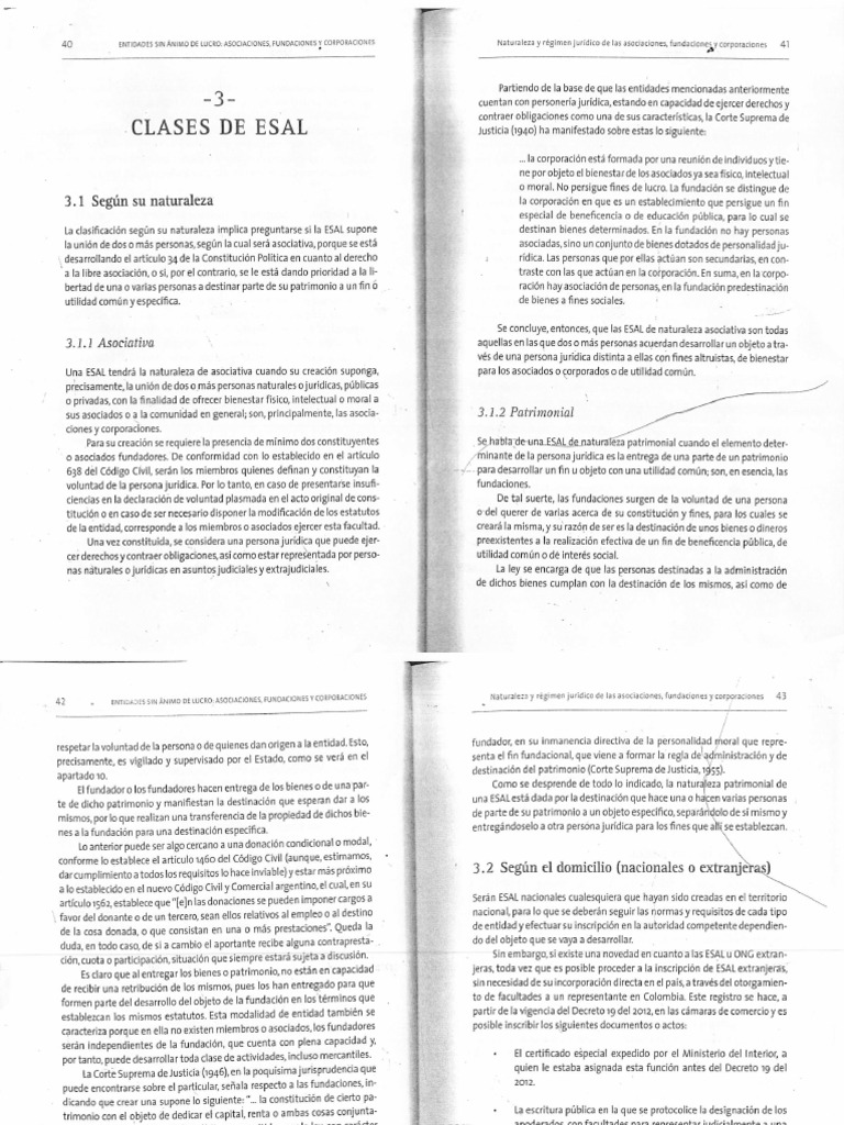 CLASES DE ESAL (1) | PDF