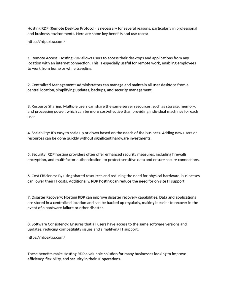Hosting RDP | PDF