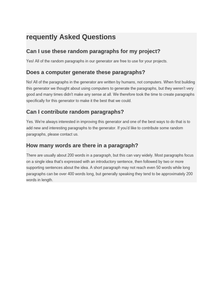 Requently Asked Questions | PDF