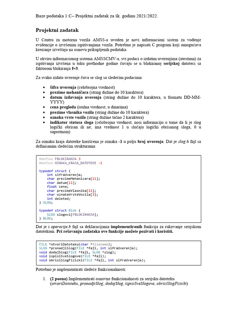 Projekat C | PDF