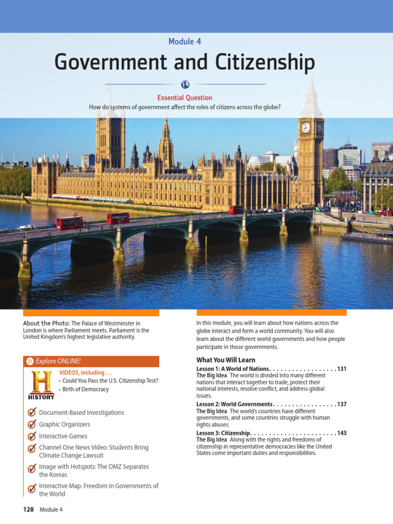 Geography Mod 4 Government and Citizenship | PDF | Democracy ...