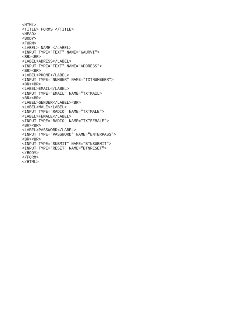 Forms | PDF