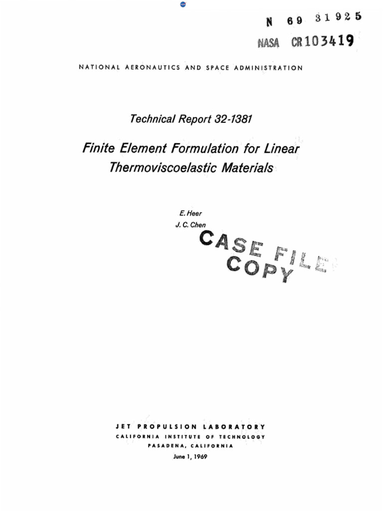 Viscoelasticity 19690022547 | PDF | Finite Element Method | Matrix (Mathematics)