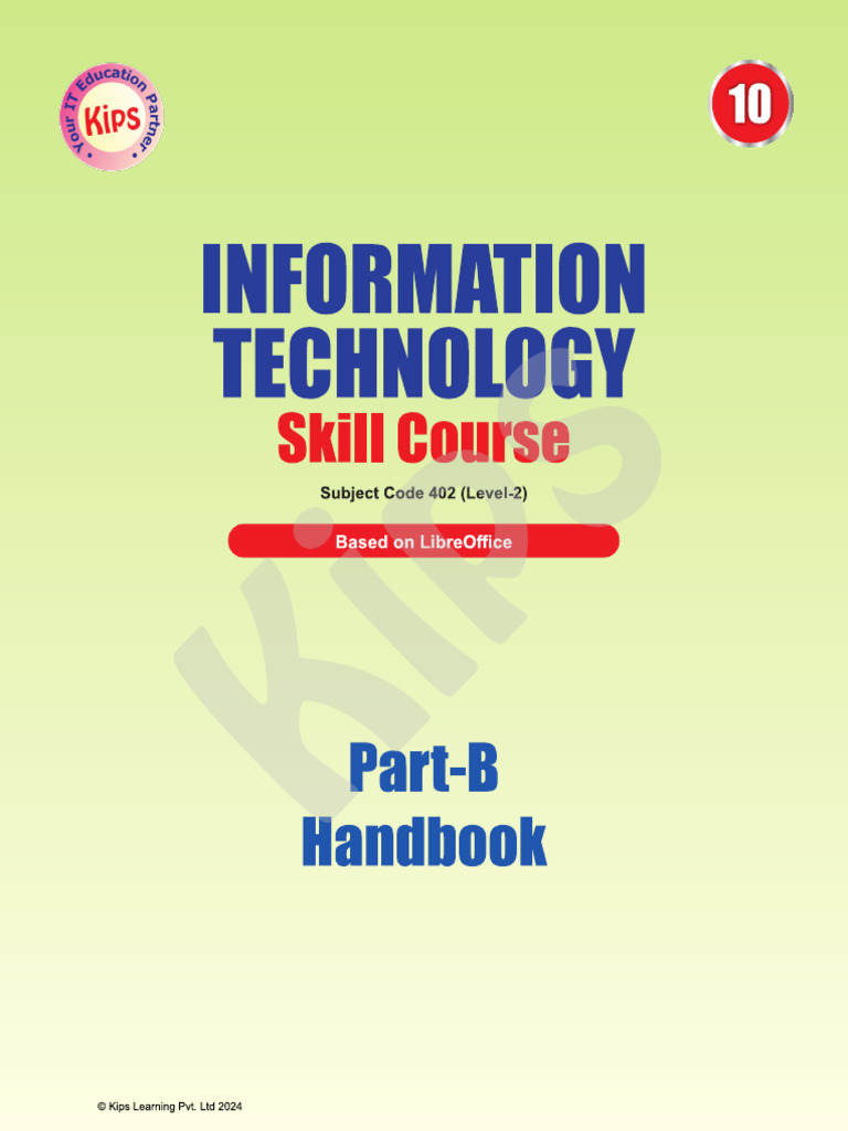 IT 402 Handout 10 LibreOffice Part-B Chapters1 13 | PDF