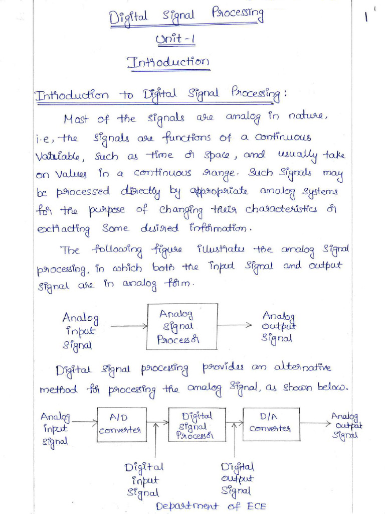 DSP 1&2units | PDF
