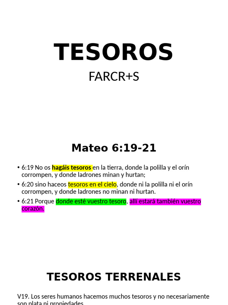 TESOROS | PDF