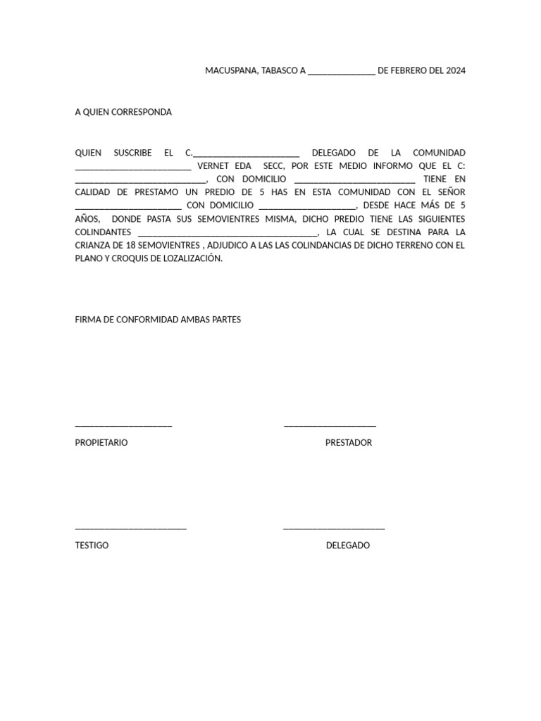 Carta de Pg1 Borrador | PDF