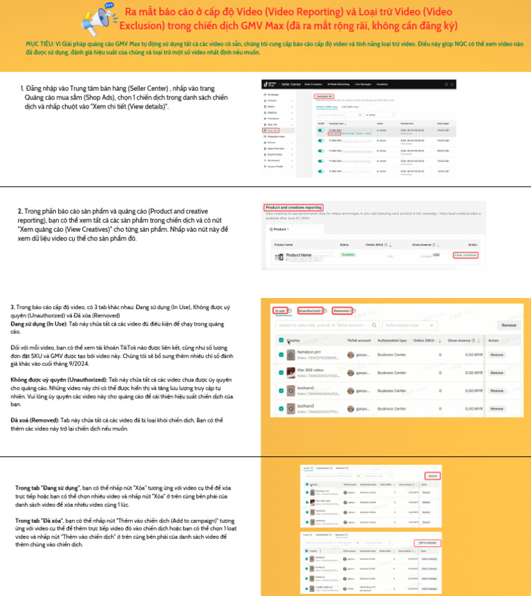 Cập nhật tính năng mới GMV MAX | PDF