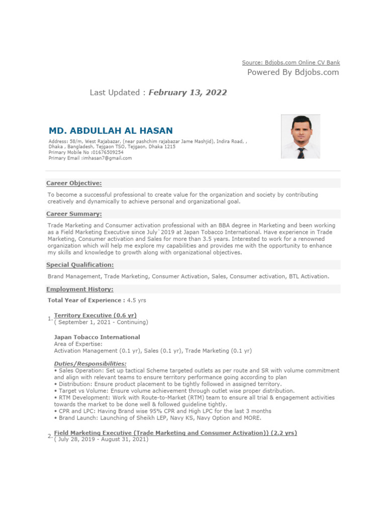Md. Abdullah Al Hasan | PDF | Marketing | Brand Md. Abdullah Al Hasan | PDF | Marketing | Brand
