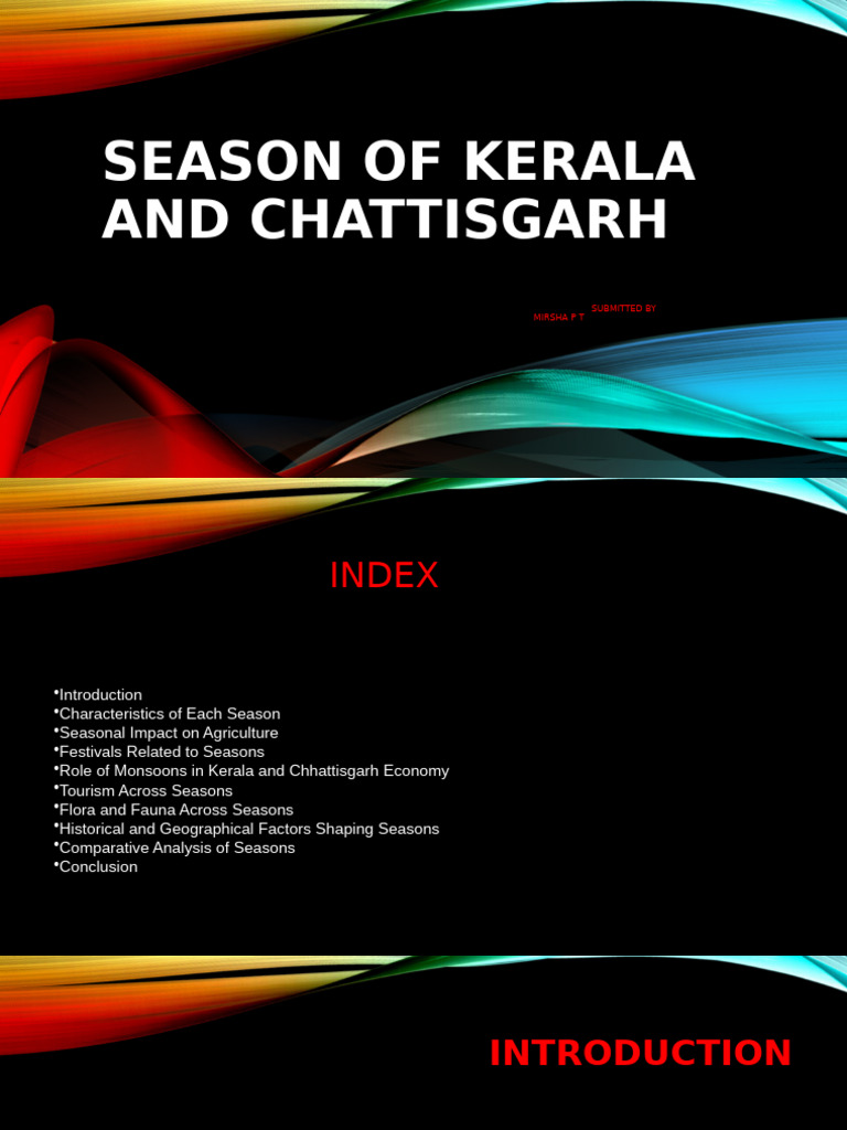Seasons: Kerala vs Chhattisgarh Analysis | PDF | Kerala | Monsoon