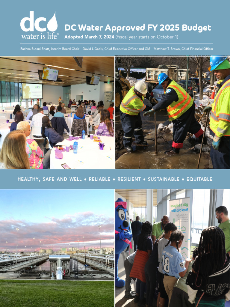 DC Water FY 2025 Budget Overview | PDF | Economies | Business