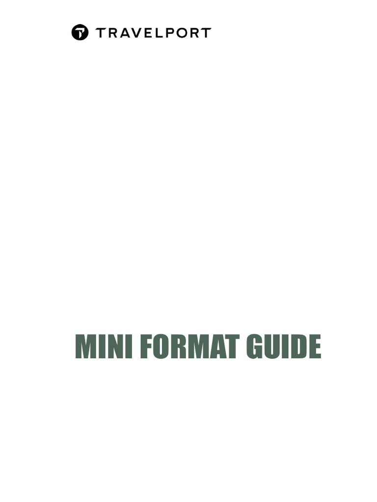 Travelport Smartpoint Mini Format Guide | PDF | Airlines | Civil Aviation