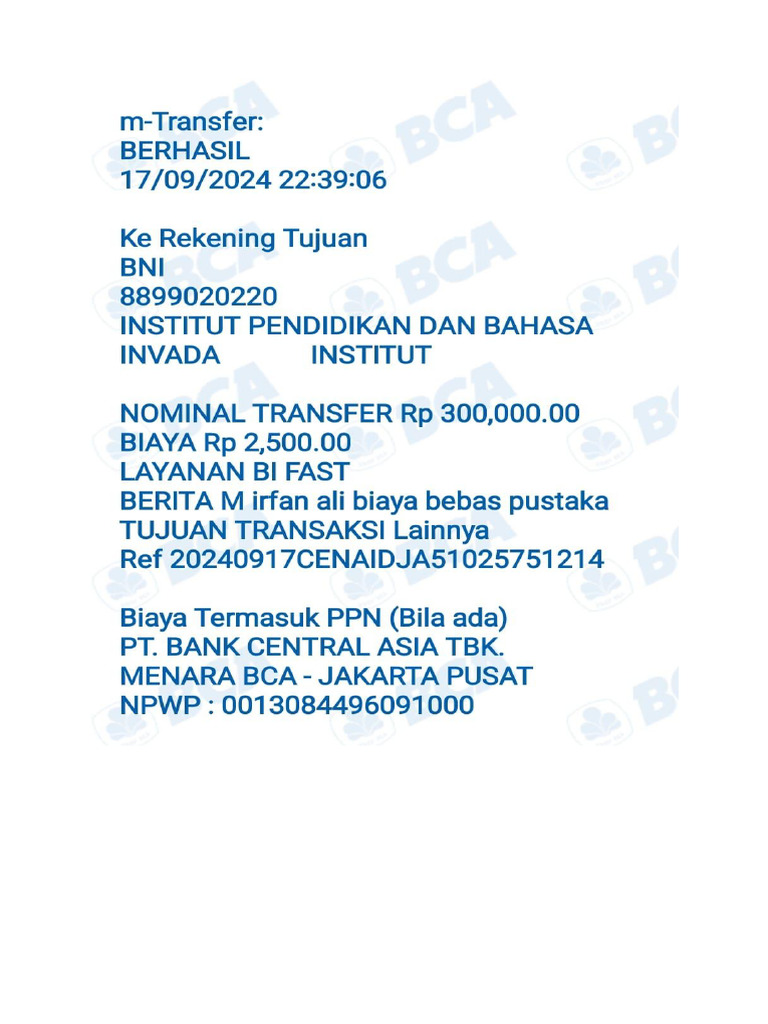 Biaya Bebas Pustaka | PDF