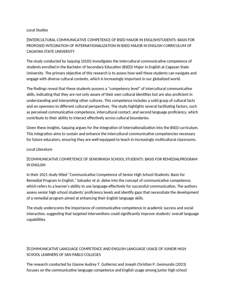 RRL | PDF | Cross Cultural Communication | Sociolinguistics