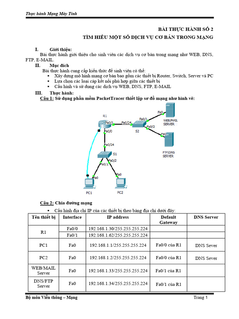 TH MMT 2023 - Lab - 02 | PDF