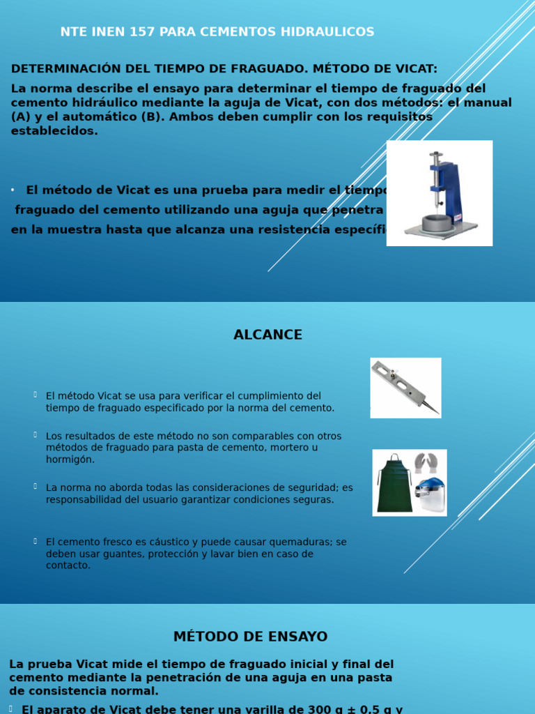 NTE INEN 158 | PDF | Cemento | Hormigón