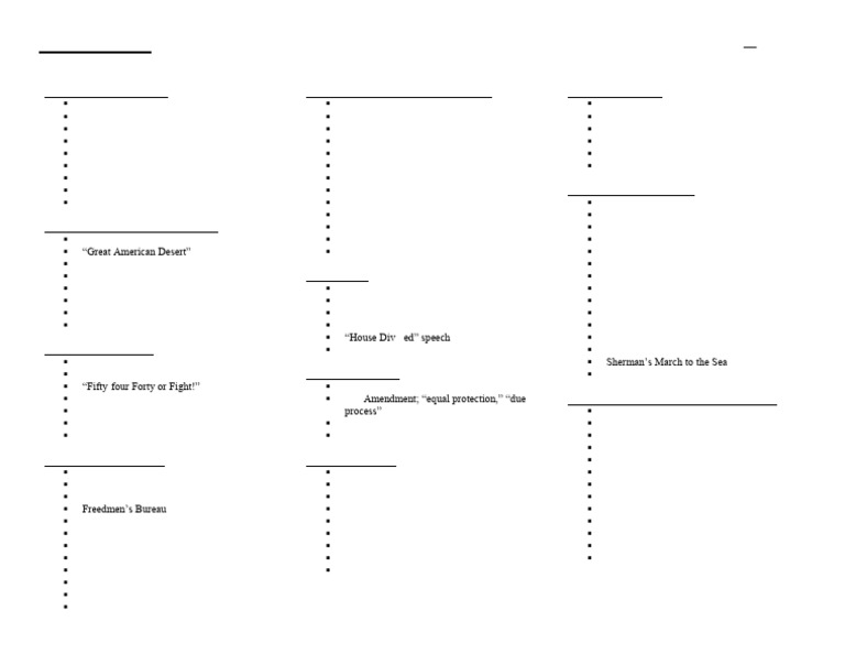Period 5 APUSH: The West and Civil War | PDF | Reconstruction Era ...