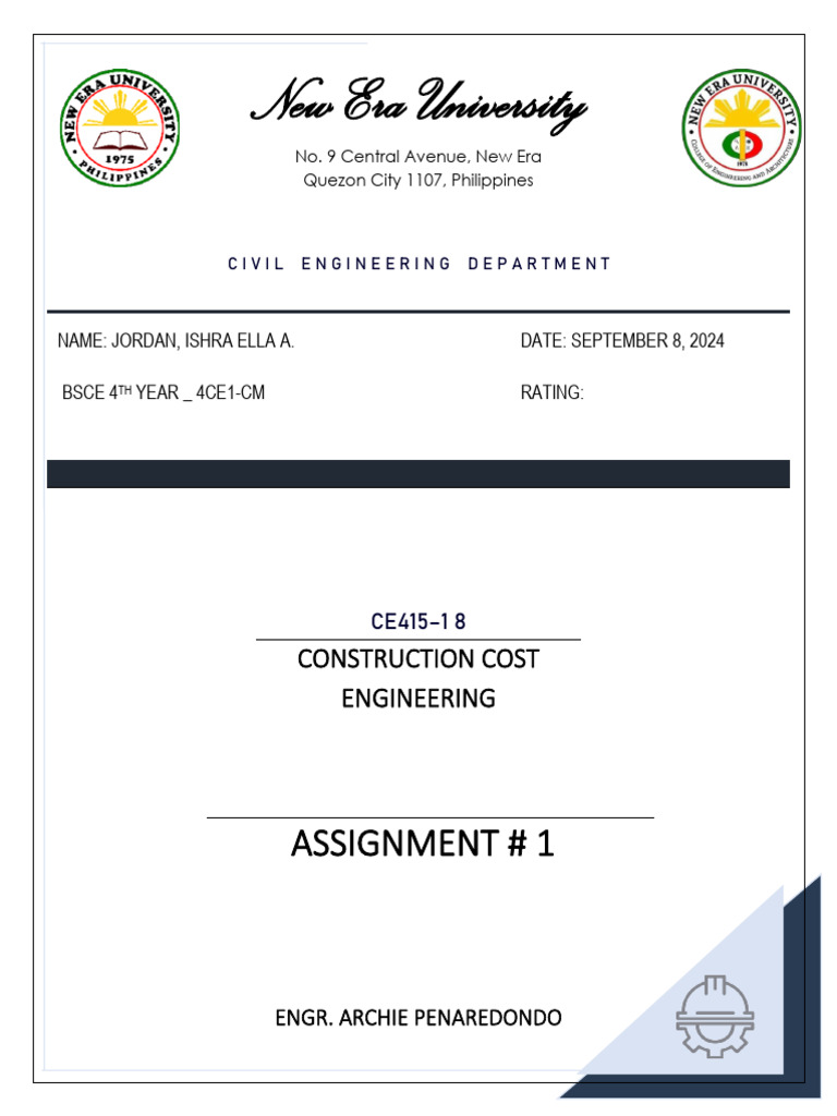 Jordan, Ishra Ella A. - ASS1 | PDF | Cost | Insurance