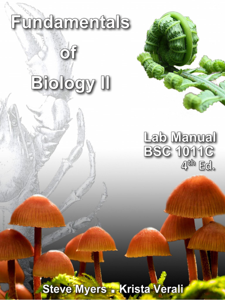 Fundamentals of Bio II - 4th Ed - Lab Manual | PDF | Spore | Biology