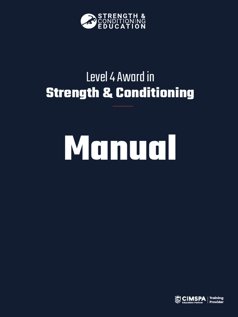 L4 Manual v3 2023 | PDF | Physical Fitness | Strength Training