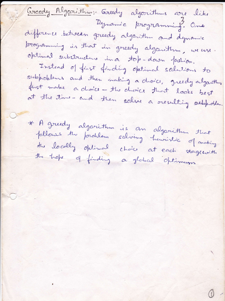 Intro To Greedy Algorithm | PDF