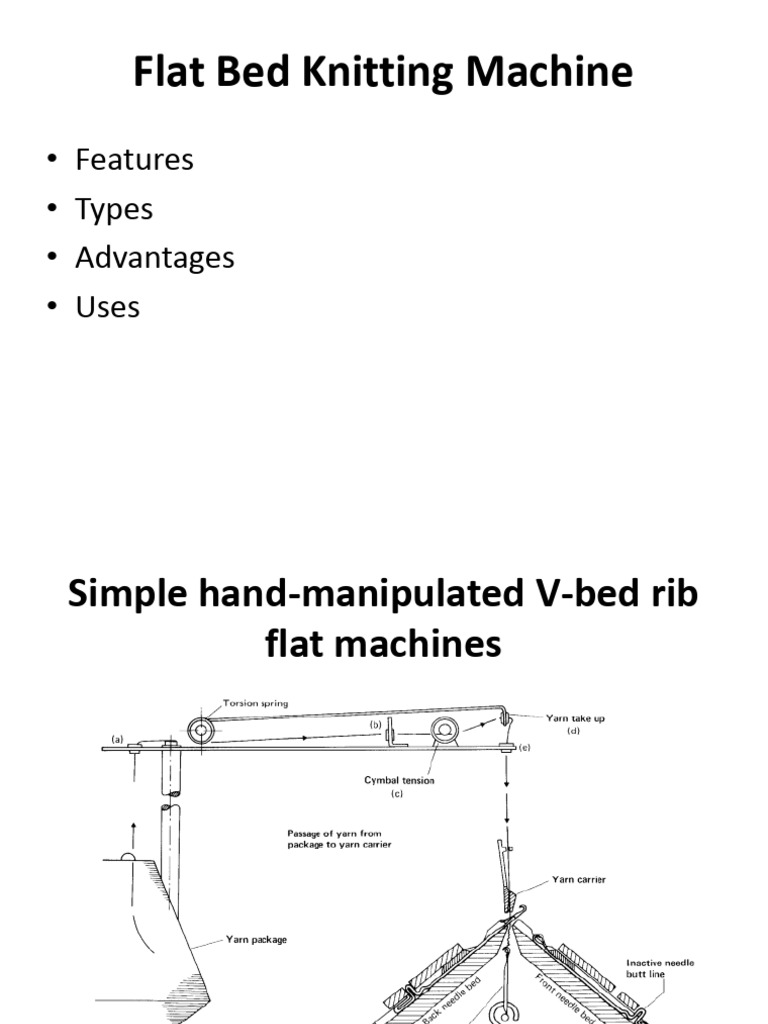 Flat Bed Knitting Machine | PDF | Knitting | Textile Arts