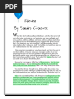 Eleven by Sandra Cisneros PDF | PDF | Language Arts & Discipline