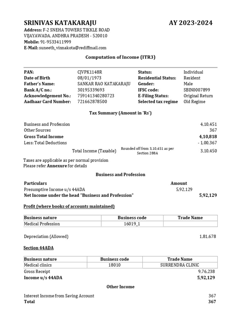 comp 22-23 | PDF | Income | Taxes