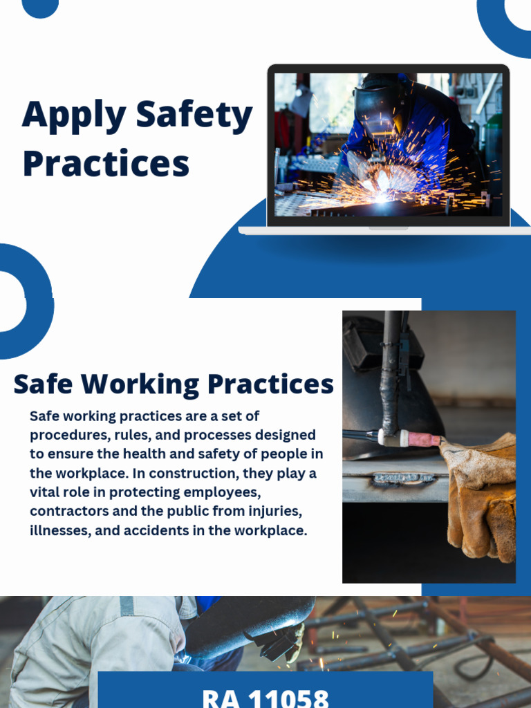 Apply Safety Practices | PDF | Occupational Safety And Health | Welding