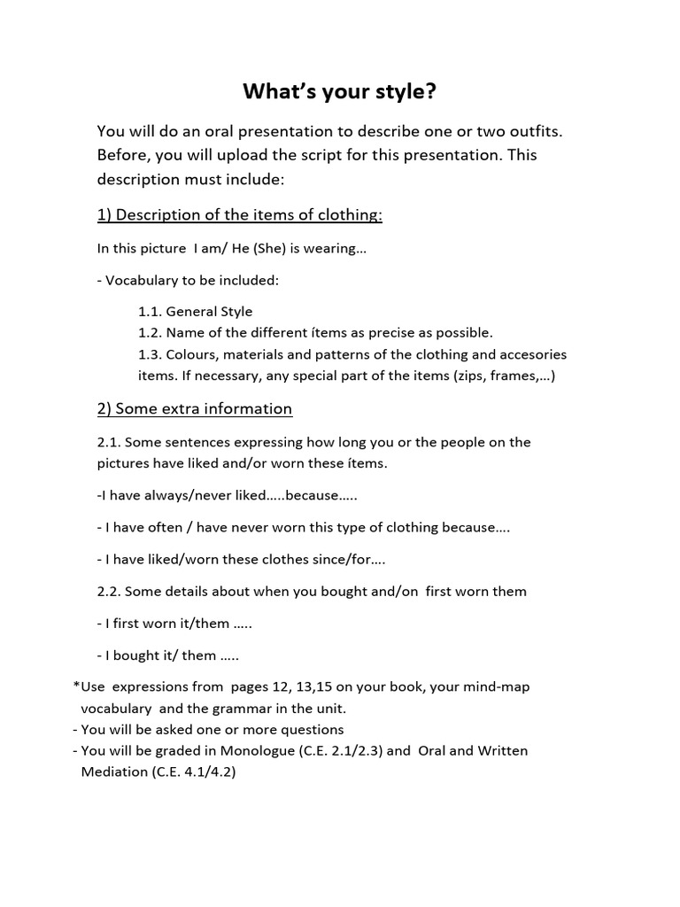 What's your Style .doc | PDF