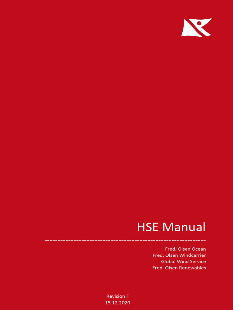 Hse Manual | PDF | Personal Protective Equipment | Fires