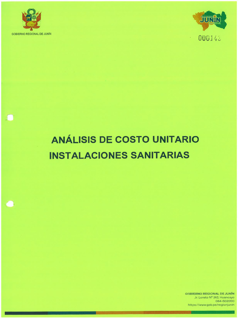 Acu Inst. Sanitarias | PDF