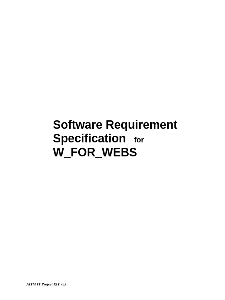 srs_template IT(1) | PDF | World Wide Web | Internet & Web