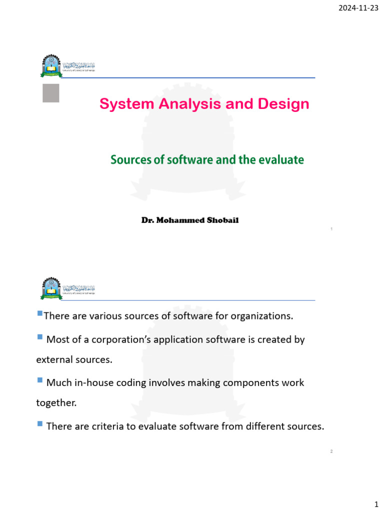 Lec 02شبيل - 241123 - 233725 | PDF | Cloud Computing | Enterprise Resource Planning