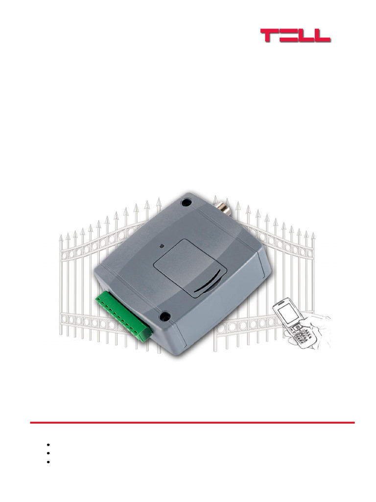 Gate Control BASE 1000 INSTALLATION AND APPLICATION MANUAL | PDF | 4 G ...